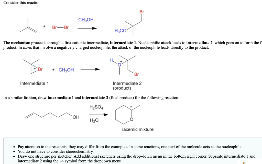 SOLVED: Consider this reaction: CH3OH H2SO4 The mechanism proceeds ...