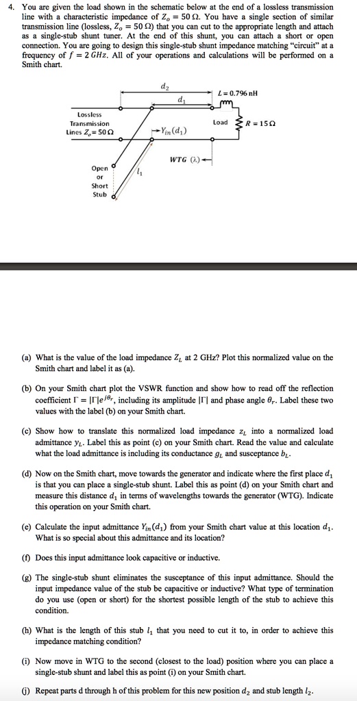 SOLVED: 4. You are given the load shown in the schematic below at the ...