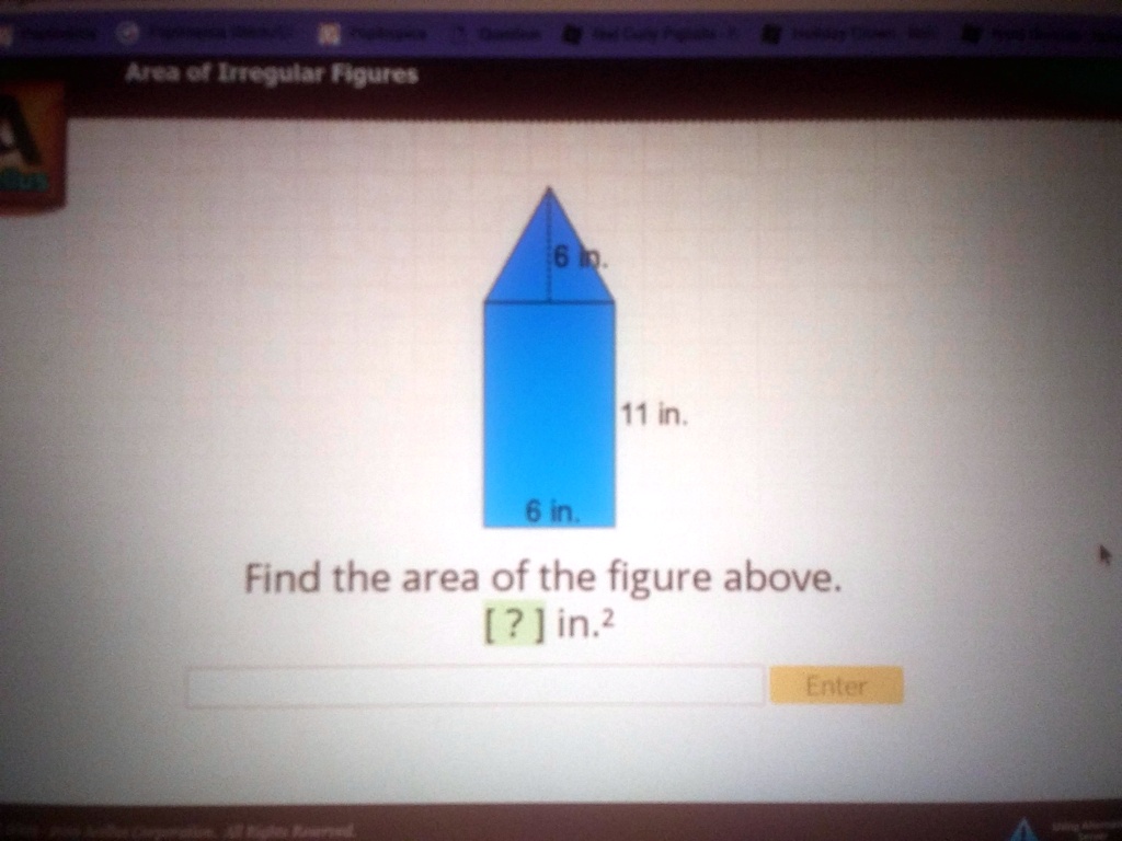 SOLVED: "i'm not sure how to find the area above can someone explain ...