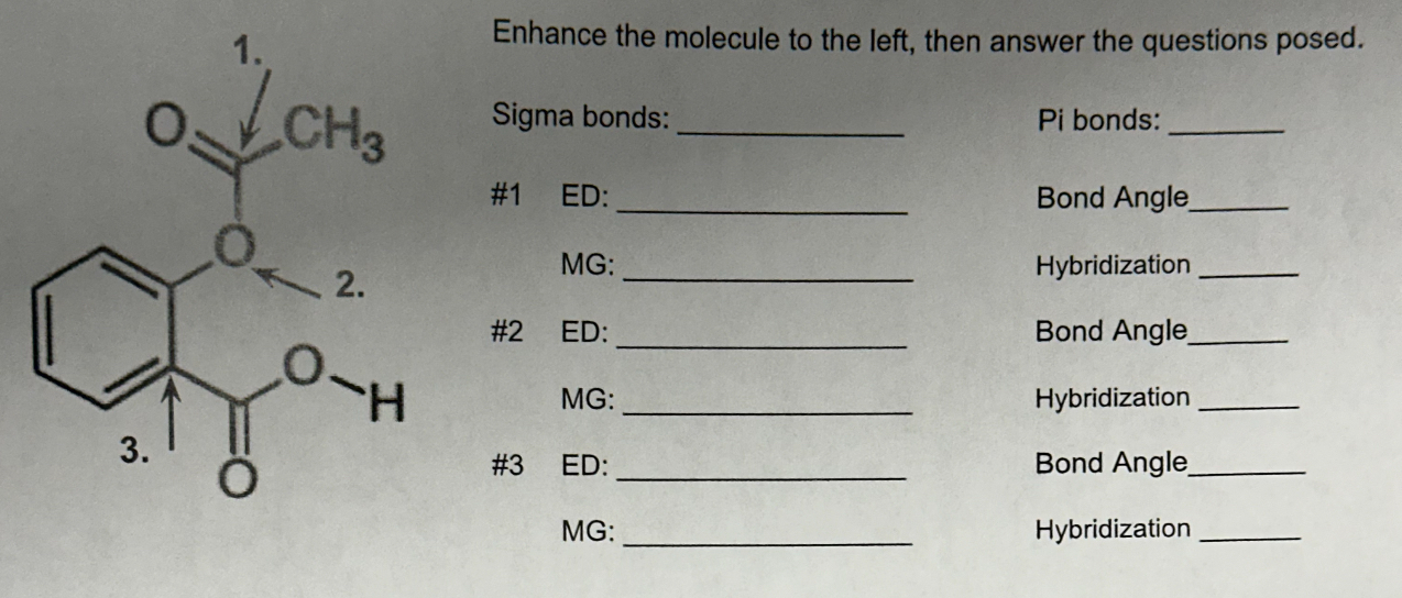 SOLVED: Enhance the molecule to the left, then answer the questions ...