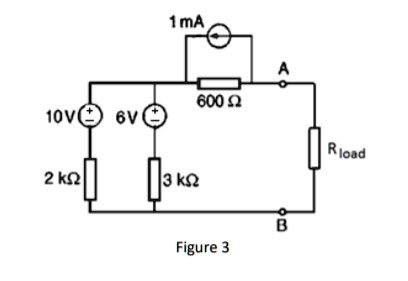 SOLVED: For the circuit given in Figure 3: a. Determine the equivalent Thevenin circuit for ...
