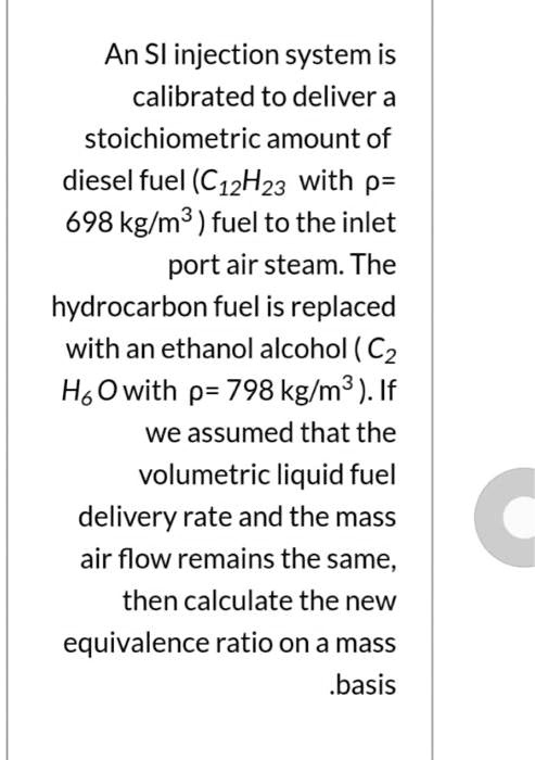SOLVED: An SI injection system is calibrated to deliver a ...