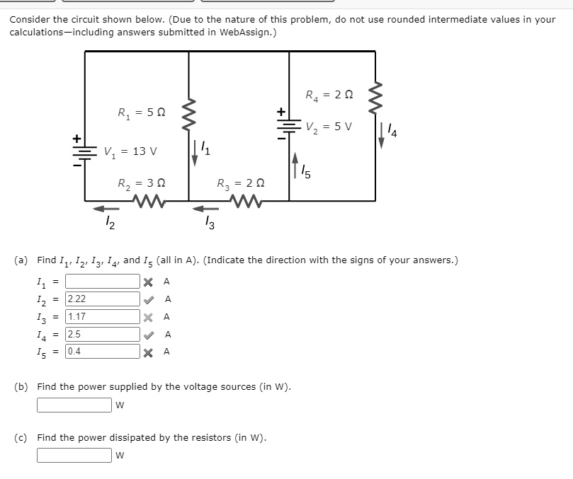 [GET ANSWER] consider the circuit shown below due to the nature of this problem do not use ...