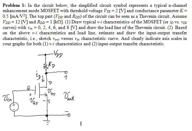 SOLVED: Problem l: In the circuit below. the simplified circuit symbol ...