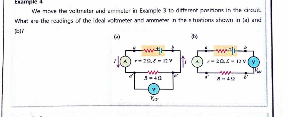 Example 4 We Move The Voltmeter And Ammeter In Example 3 To Different