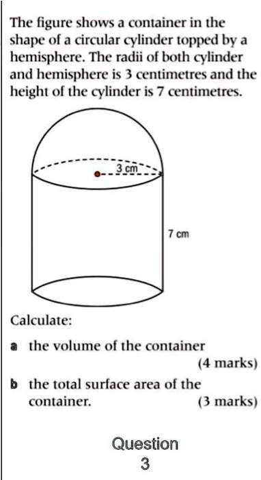 SOLVED: The figure shows a container in the shape of a circular ...