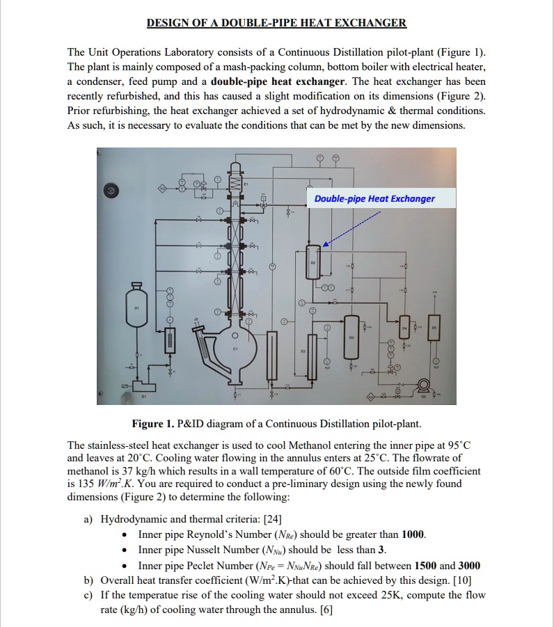 design of adouble pipe heat exchanger the unit operations laboratory consists of a continuous ...