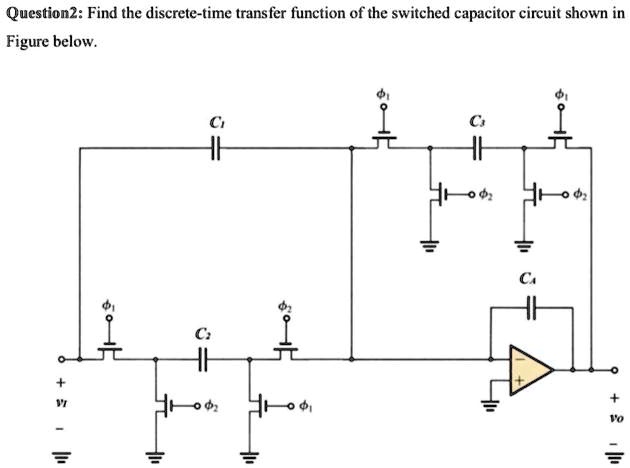 SOLVED: Question 2: Find the discrete-time transfer function of the ...