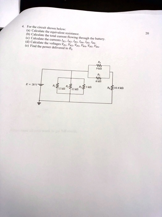 SOLVED: For the circuit shown below: a) Calculate the equivalent ... SOLVED: For the circuit shown below: a) Calculate the equivalent ...