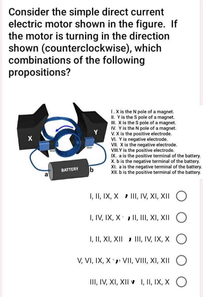 SOLVED: Consider the simple direct current electric motor shown in the ...