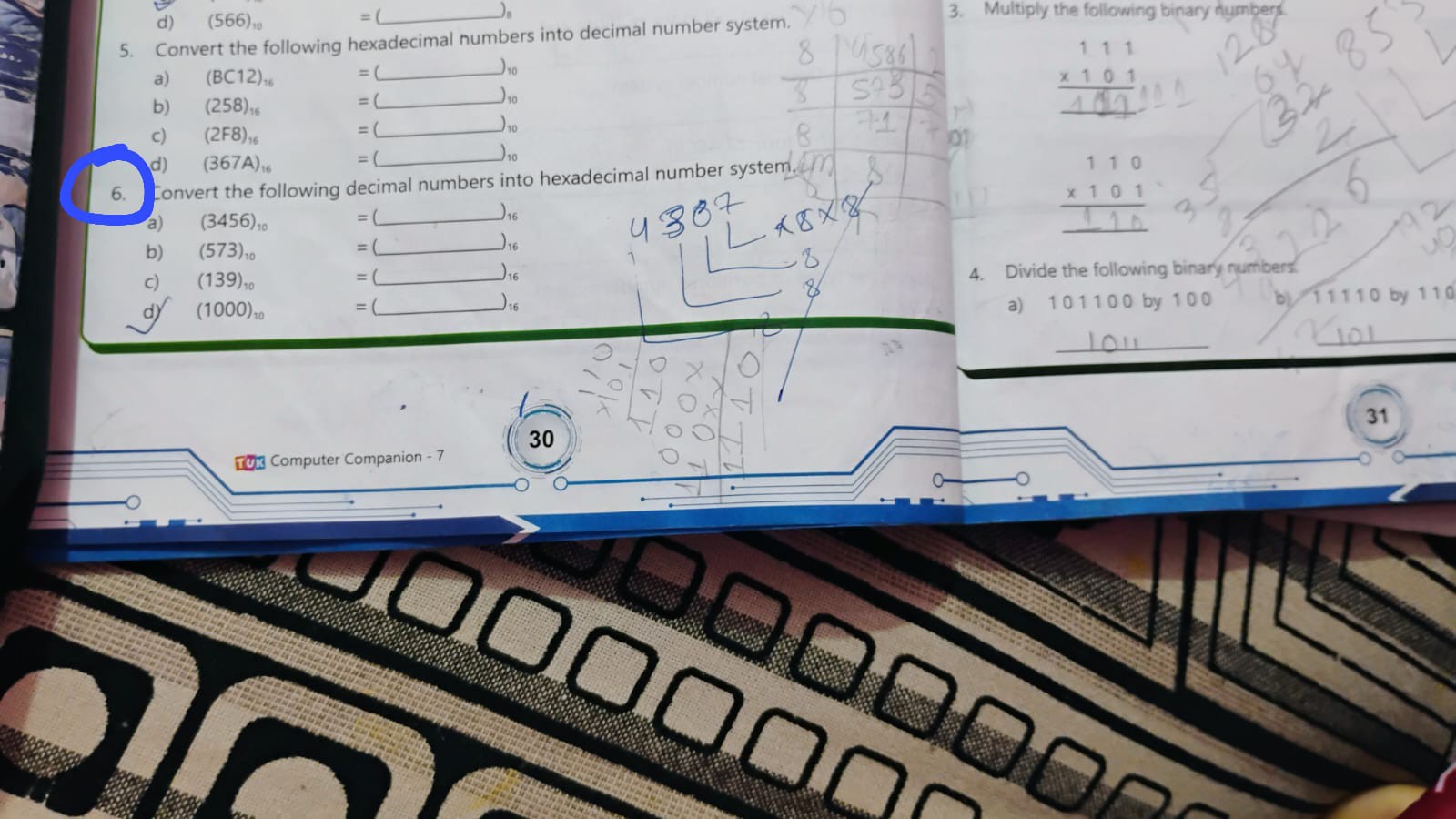 d) (566), =( 3. Multiply the following binary nymbers. 5. Convert the ... d) (566), =( 3. Multiply the following binary nymbers. 5. Convert the ...