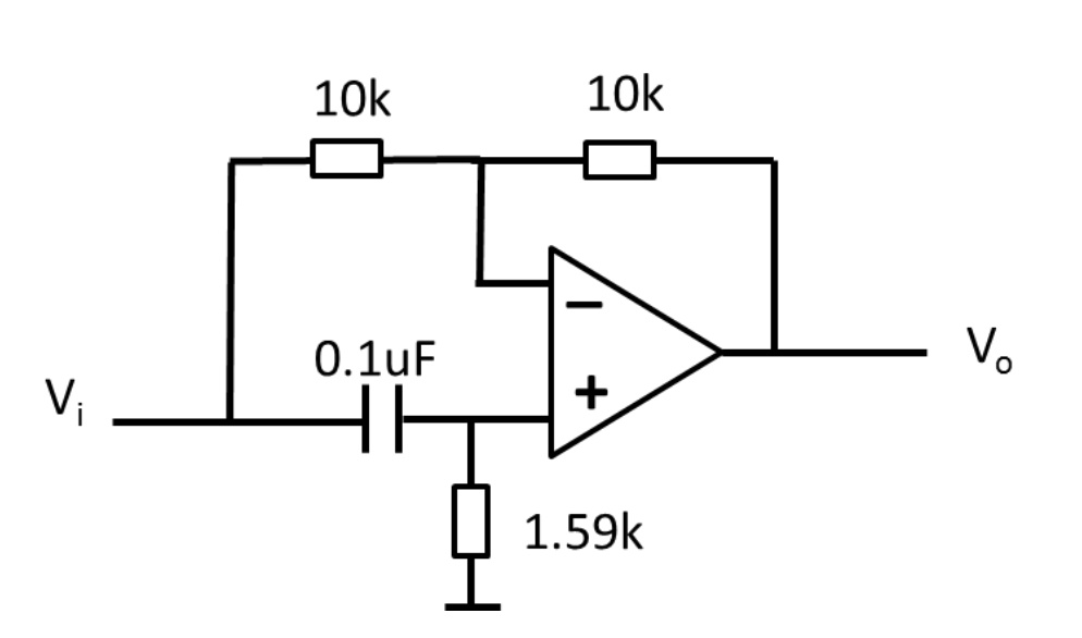 10k 10k Vi 0.1uF 1.59k Vo
