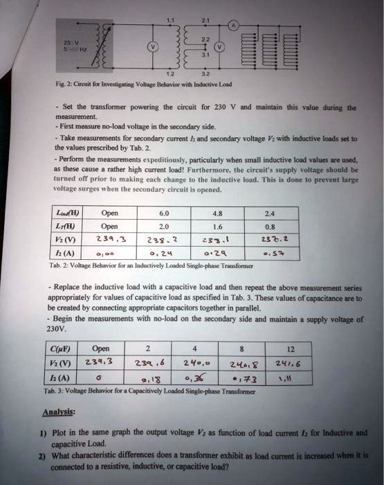 SOLVED: Solve q 1 and 2 1.1 21 12 3.2 Fig.2:Cicit for Investigating Voltage Behavior with ...