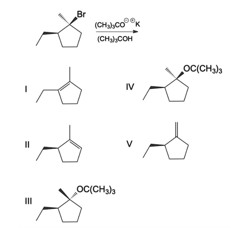 SOLVED: Br (CH3)3CO K (CH3)COH OC(CH3)3 IV OC(CH3):