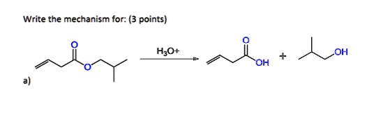 SOLVED:Write the mechanism for: (3 points) H3O+ OH OH