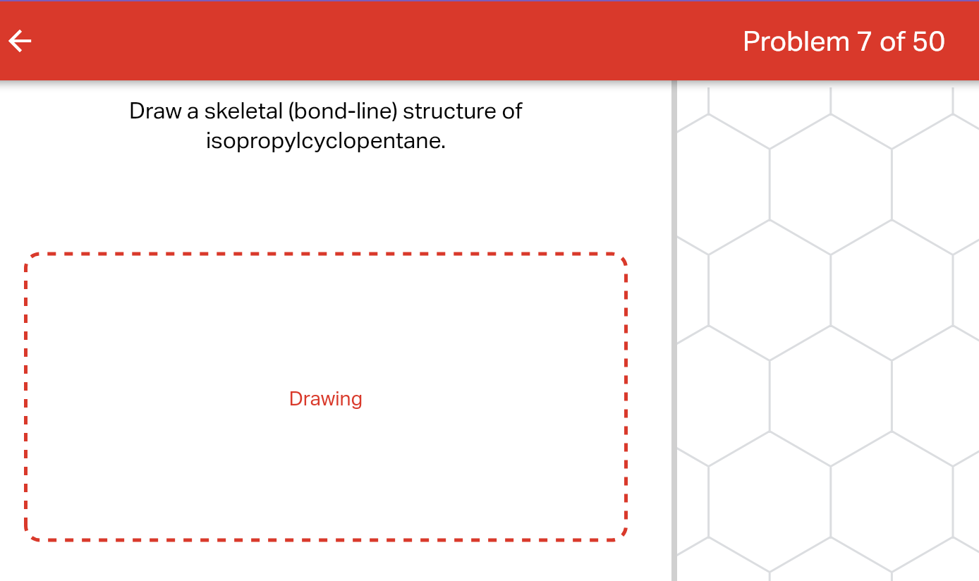 problem 7 of 50 draw a skeletal bond line structure of ...