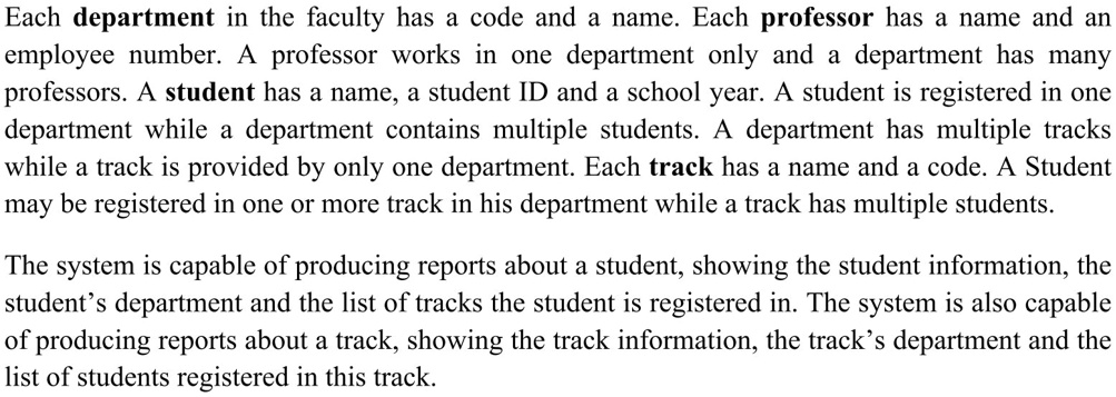 uml exercise you are required to draw the class diagram for the faculty of computer science each ...