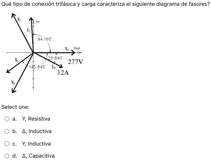 Qué tipo de conexión trifásica y carga caracteriza el siguiente ...