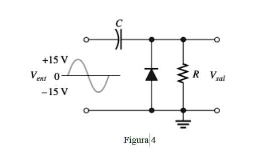 SOLVED: 4. - Draw the output waveform of the circuit in Figure 4. Suppose an ideal diode and ...