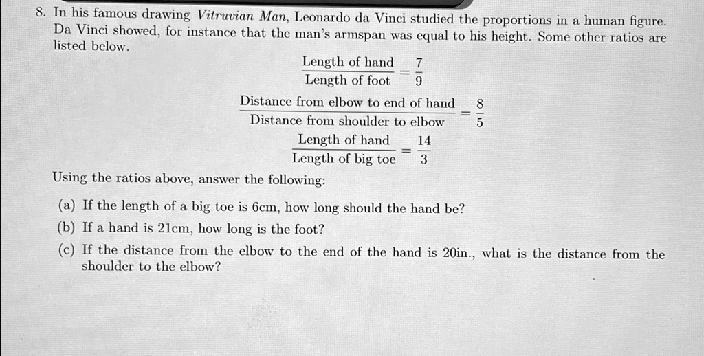 in his famous drawing vitruvian man leonardo da vinci studied the ...