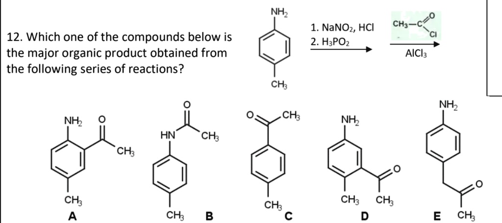 SOLVED: NaNO2, HCl HPO2 CH12. Which one of the compounds below is the ...
