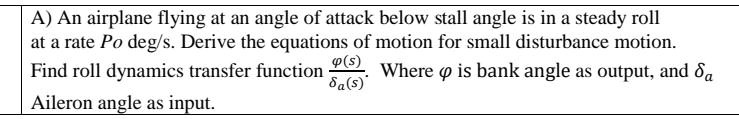 SOLVED: An airplane flying at an angle of attack below the stall angle ...