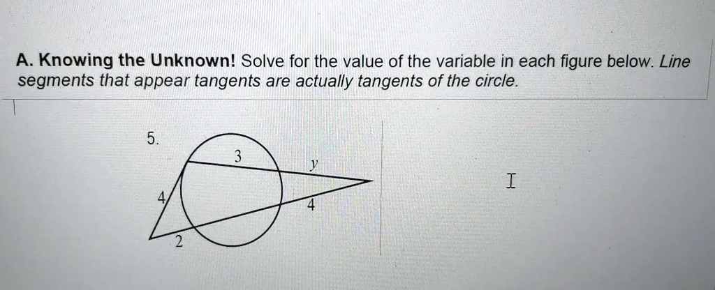SOLVED: A. Knowing the Unknown! Solve for the value of the variable in each figure below. Line ...
