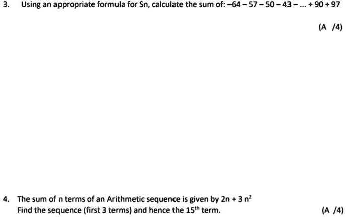 SOLVED: this is MCR3U, sequence and series, please show the full mark ...