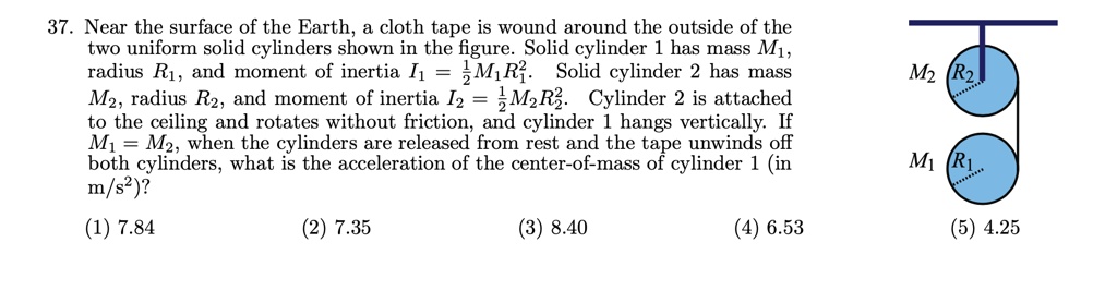37 near the surface of the earth a cloth tape is wound around the ...