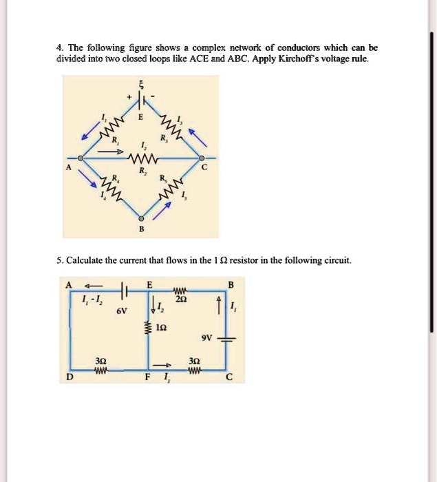 SOLVED: The following figure shows a complex network of conductors which can be divided into two ...