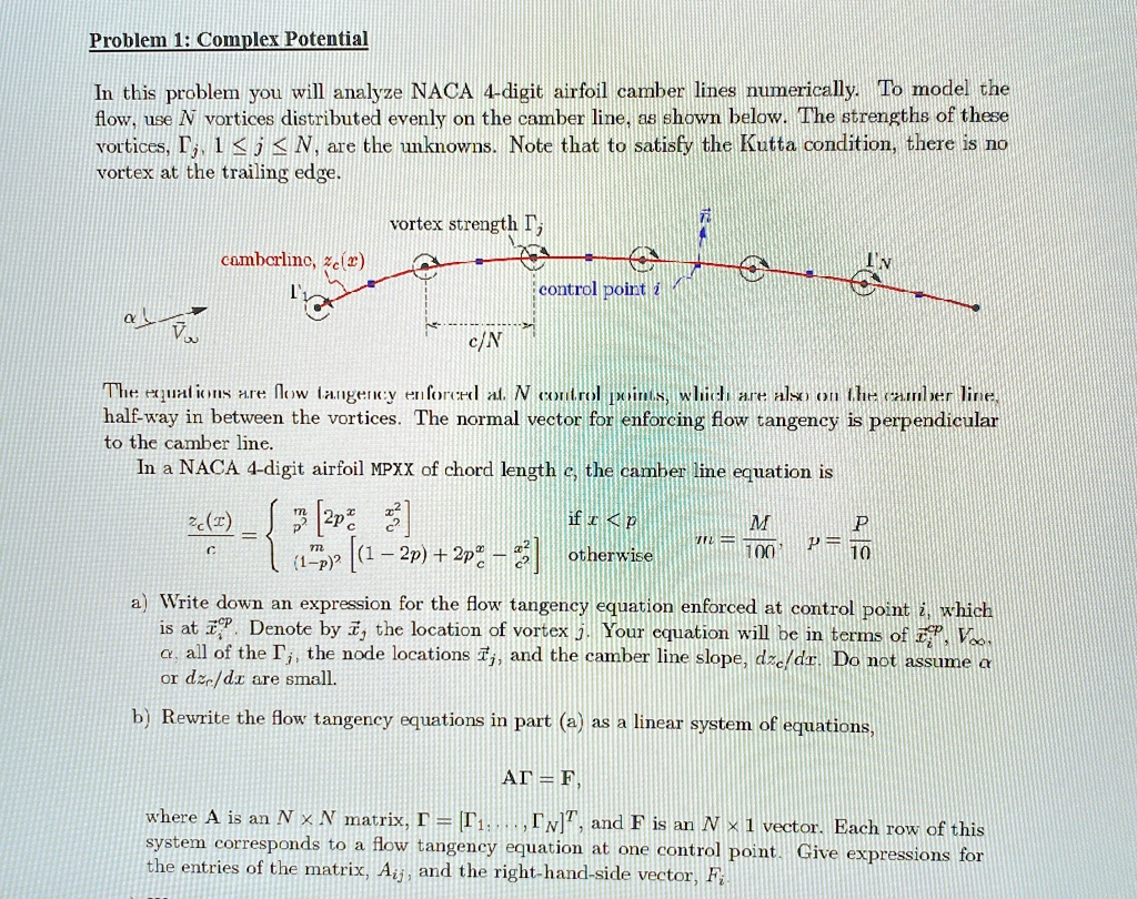 [GET ANSWER] problem 1 complex potential in this problem you will analyze naca 4 digit airfoil ...