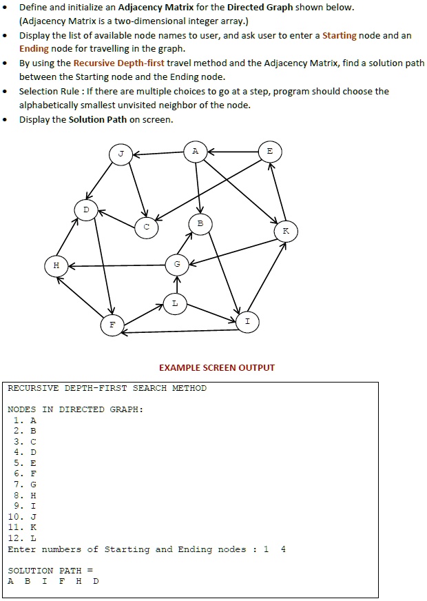 Solved Write C Code Not C By Keyboard Not Handwritten Define And Initialize An Adjacency 8079