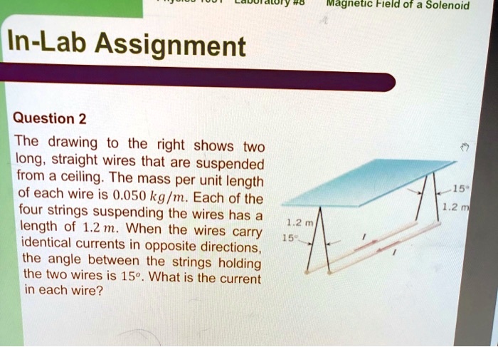 SOLVED: Magnetic Field of a Solenoid In-Lab Assignment Question 2: The drawing to the right ...
