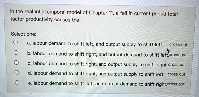 SOLVED: In the real intertemporal model of Chapter 11, a fall in ...