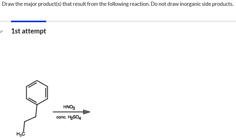 SOLVED: Draw the major product(s) that result from the following reaction. Do not draw inorganic ...