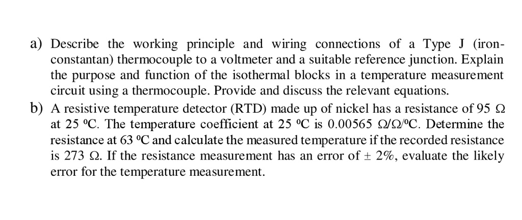SOLVED:a) Describe the working principle and wiring connections of Type ...