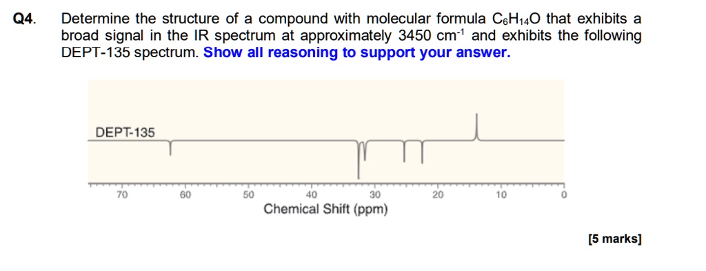 SOLVED: Determine the structure of a compound with the molecular ...