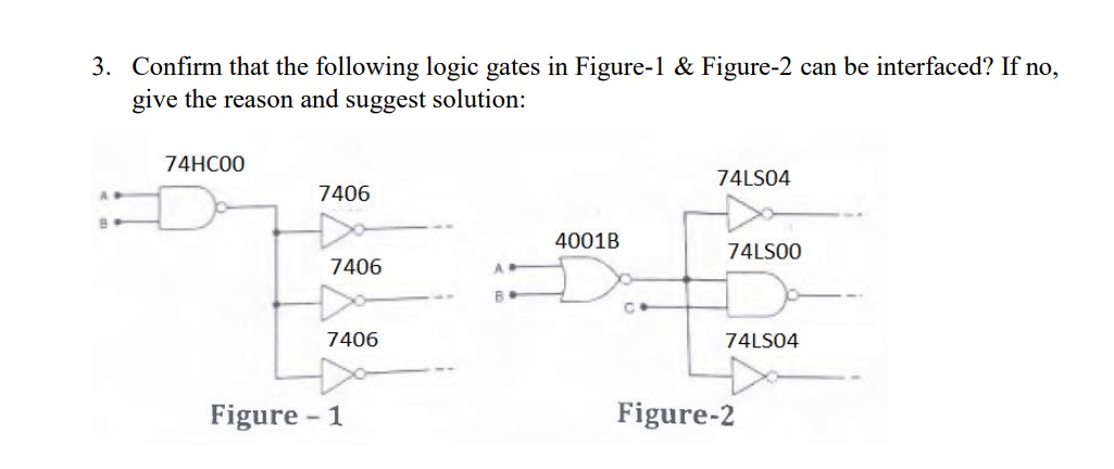 3. Confirm that the following logic gates in Figure-1 & Figure- 2 can ...