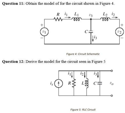 Question 11: Obtain the model for the circuit shown in Figure 4. Ri L ...