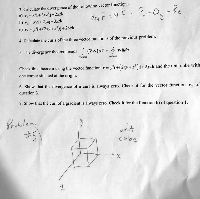 Solved Text Of The Following Vector Functions 3 Calculate The 2719