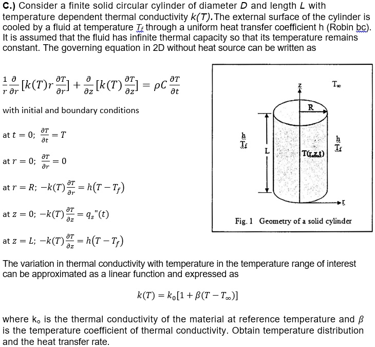 SOLVED: Consider a finite solid circular cylinder of diameter D and ...