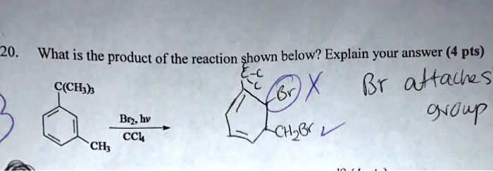 20.What is the product of the reaction shown below? E… - SolvedLib