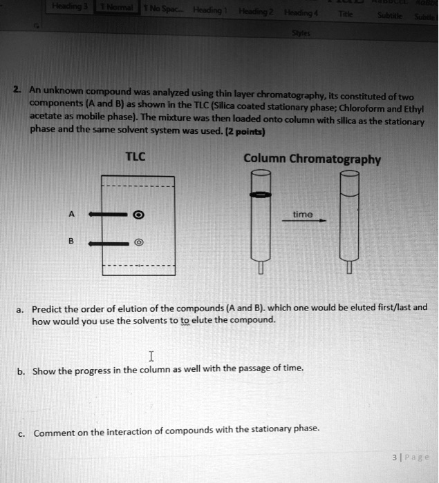 SOLVED: Uading 3 Na Spxr Hcading cading 7 Heading Subik Anunknown compound was analyzed using ...
