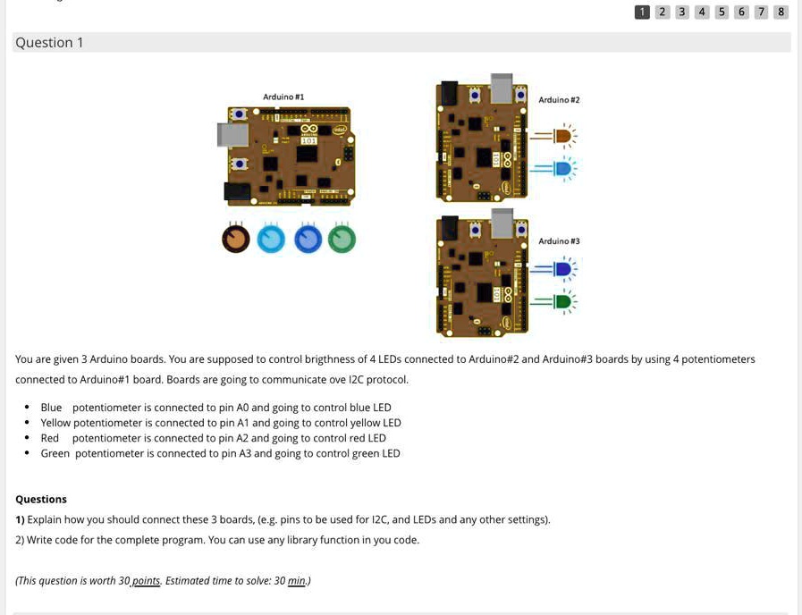 Solved Arduino1 Arduino2 Arduino3 You Are Given 3 Arduino Boards You Are Supposed To 9323