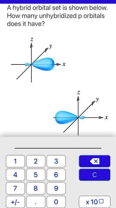 SOLVED: A hybrid orbital set is shown below How many unhybridized p ...