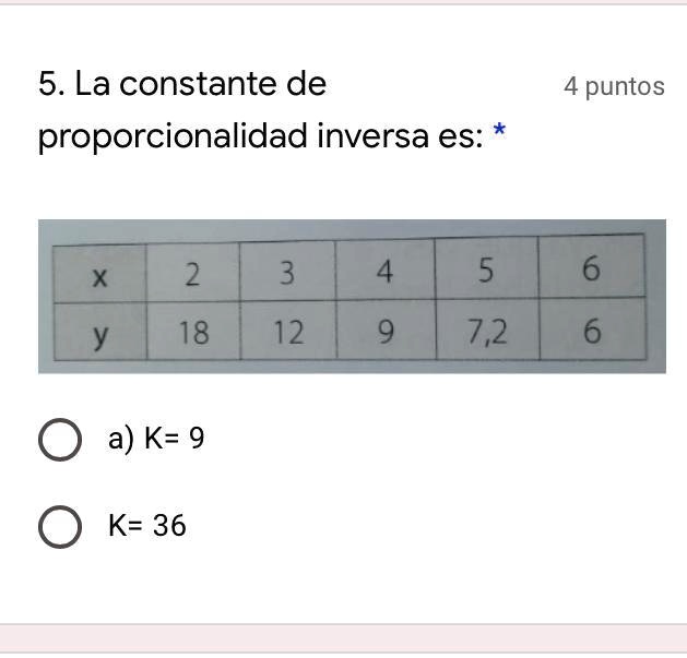 SOLVED: Ayúdenme pliss cual es 5. La constante de proporcionalidad ... SOLVED: Ayúdenme pliss cual es 5. La constante de proporcionalidad ...