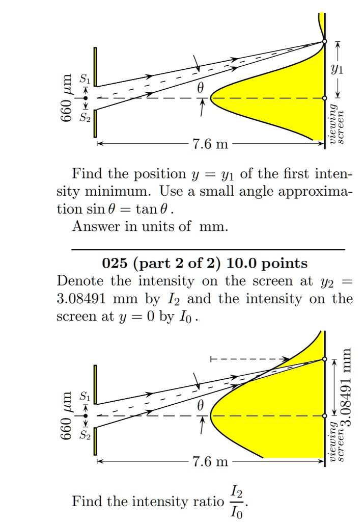 SOLVED: Consider the setup of a single-slit experiment. The wavelength ...