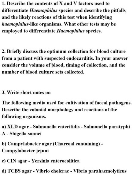 SOLVED:1. Describe the contents of X and V factors used to ...