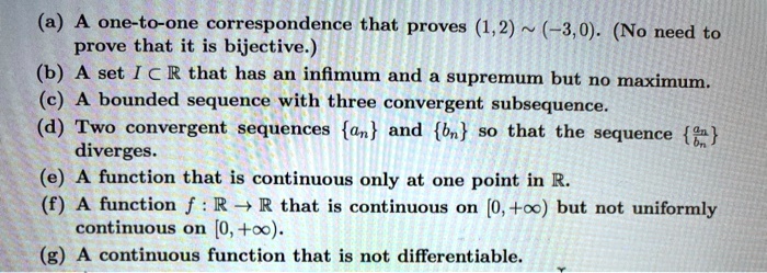 SOLVED: (a) one-to-one correspondence that proves (1,2) (-3,0). (No need to prove that it is ...