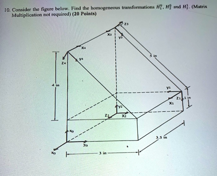 10 consider the figure below find the homogeneous transformations hg h ...